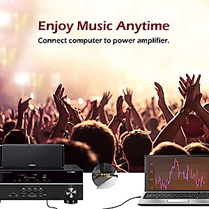 Neasy 6.35mm (1/4 inch) Male to 3.5mm (1/8 inch) Female Stereo Headphone Audio Jack Adapter Plug, 1/4 inch to 3.5mm Adapter Stereo for Aux Cable, Guitar Amplifier, Speaker, Digital Piano Amp - 6 Pack