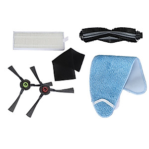 TOPINCN Sweeper Accessories Kit for Yeedi K650 Vacuum Cleaner, Washable Mop Mop Rolling Brush Side Brush Filter Screen Set Vacuum Cleaner Replacement Parts