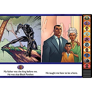 Marvel Black Panther - I'm Ready to Read with Black Panther Interactive Read-Along Sound Book - Great for Early Readers - PI Kids