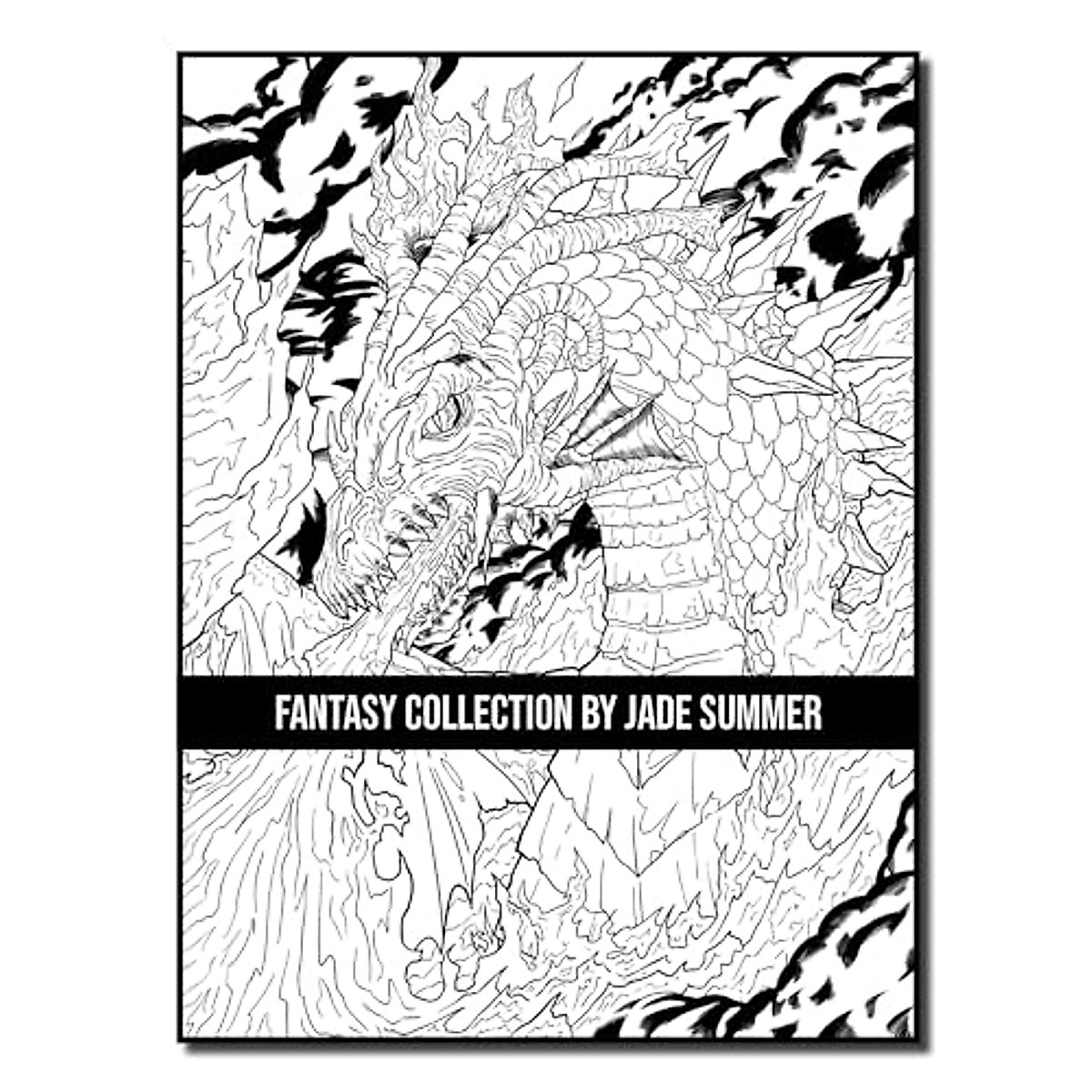 Fantasy Collection: An Adult Coloring Book with 100+ Incredible Coloring Pages of Mermaids, Fairies, Vampires, Dragons, and More!