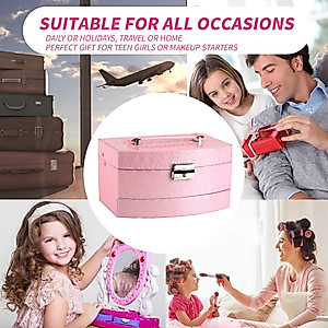 Hot Sugar Girls Makeup Kit for Birthday Gift, All in One Beginner Makeup Kit for Women Full Kit, Christmas Makeup Set for Teens 10 12 13 16 Includes Real Cosmetics and Makeup Tools (PINK)