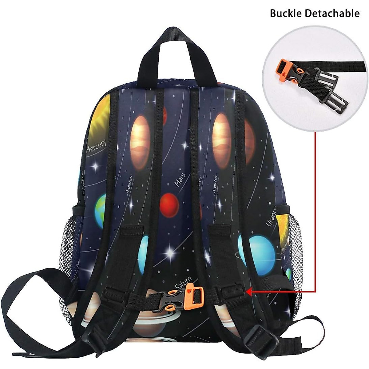 Solar System Planets Kids Backpack Toddler Girls Boys Preschool School Bag Casual Travel Daypack Bookbag Schoolbag for Junior Primary Nursery kindergarten Children Students