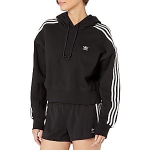 adidas Originals Women's Short Hoodie, Black, Small