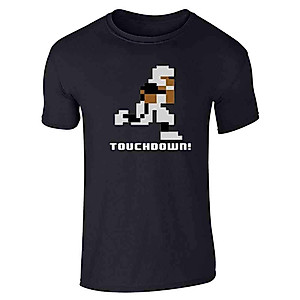 Pop Threads Tecmo Bo 8-Bit Retro Video Game Gamer Football Graphic Tee T-Shirt for Men Black L