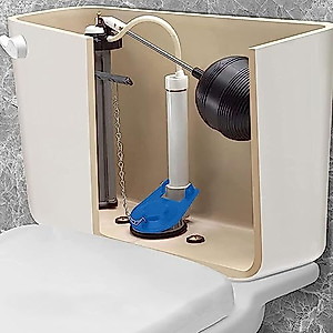 1 Pack Toilet Flapper Replacement, Universal 2-inch Toilet Stopper Flapper Compatible with American Standard Toilet Tank, Water Saving Long-Lasting Rubber Seal Flapper with Stainless Steel Chain