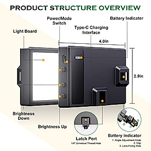 Aureday Rechargeable Selfie Light, Clip-on LED Ring Light for Phone, Laptop, Tablet and Computer, Portable Phone Light for Selfie/Video Conference/Zoom Call/Photography/Makeup/Picture