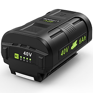 ARyee 40V 6.0Ah OP4050A Replacement for Ryobi 40V Lithium Battery OP4040 OP4015 OP4026 OP40201 OP40261 OP4030 OP40301 OP40401 OP40501 OP40601 Cordless Power Tool