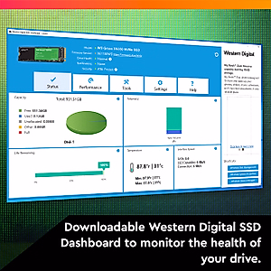 Western Digital 960GB WD Green SN350 NVMe Internal SSD Solid State Drive - Gen3 PCIe, M.2 2280, Up to 2,400 MB/s - WDS960G2G0C