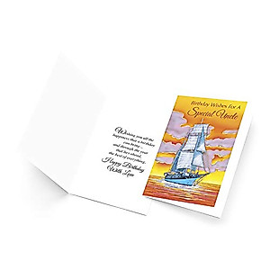 Birthday Card For Uncle | Made in America | Eco-Friendly | Thick Card Stock with Premium Envelope 5in x 7.75in | Packaged in Protective Mailer | Prime Greetings