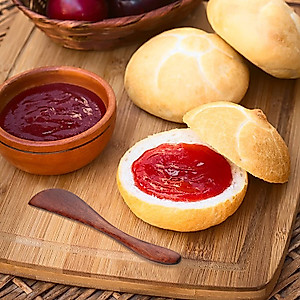 CHWAIKA Butter Knife Spreader Wooden Butter Spreader Knife Set of 10 Butter Knife for Peanut Jam Cheese (BK-01)