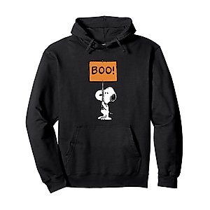 Peanuts Halloween Snoopy Boo! Pullover Hoodie Pullover Hoodie