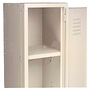 Single Tier Locker, 12x12x60, 1 Door Ready To Assemble, Tan