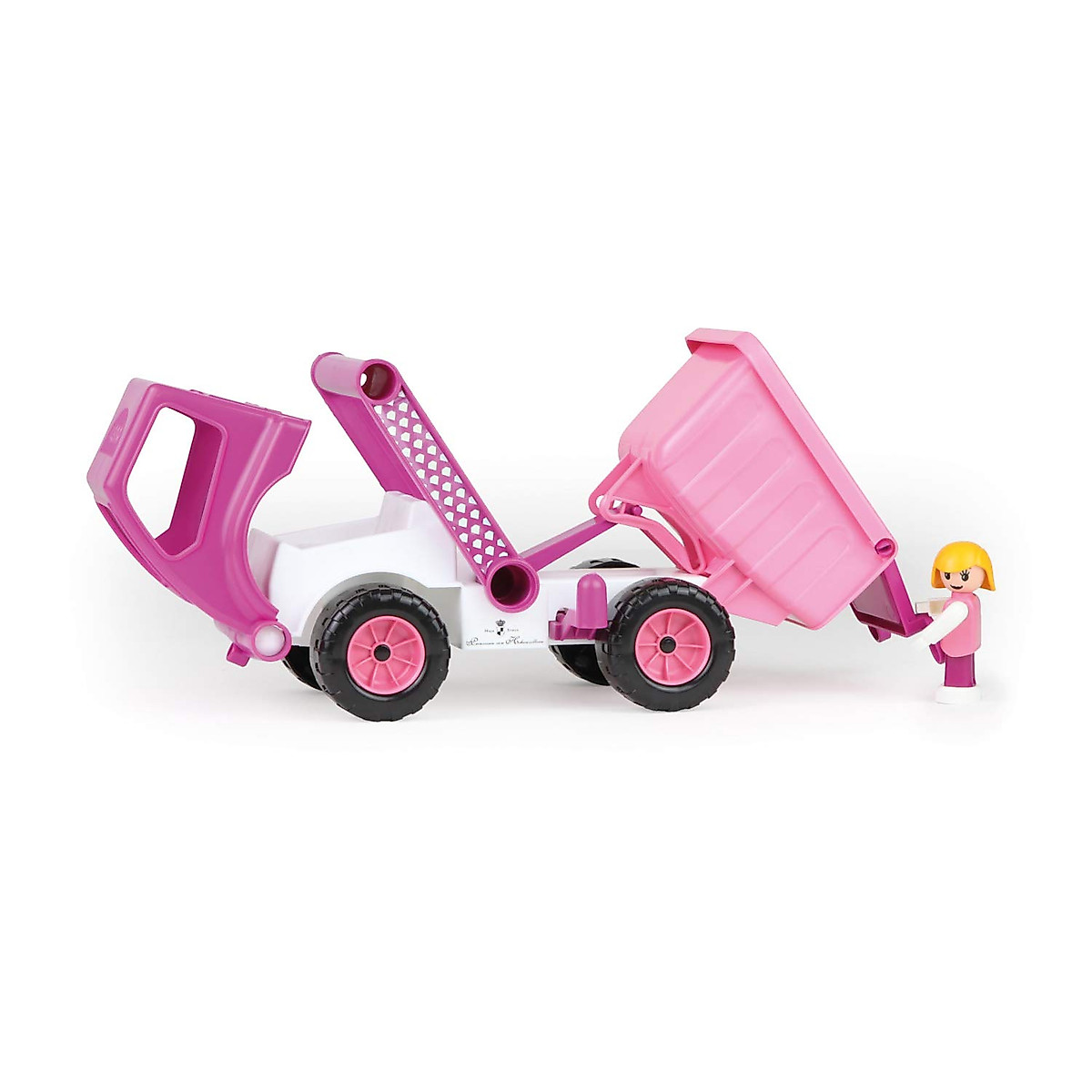 ksmtoys Lena Eco Active Princess Pink Dump Truck is a Eco Friendly BPA and Phthalates Free Green Toy Manufactured from Premium Grade Resin and Wood
