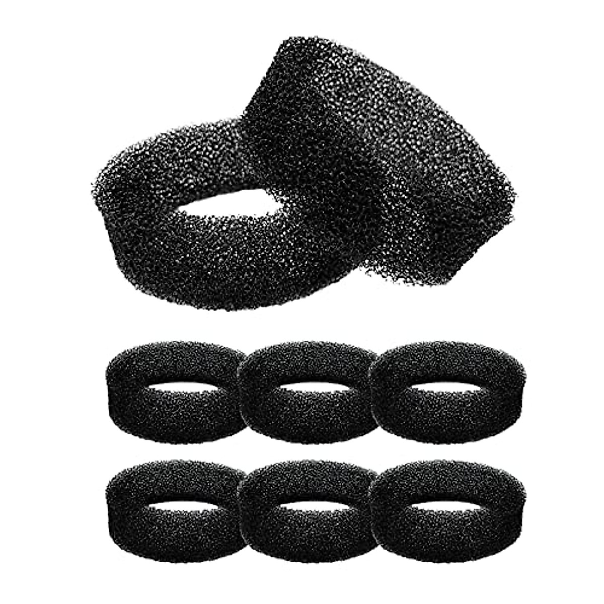 Tomxcute Cat Water Fountain Filters for 108oz/3.2L and 135oz/4.0L Adjustable Water Flow Pet Water Fountain，Ultra-Quiet Cat Water Fountain Dog Water Dispenser 8 Packs Filters & 8 Sponges Foam Filters