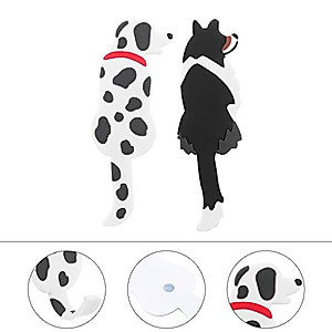 Baluue 2pcs Magnetic Hooks Cartoon Animals Fridge Magnets Wall Hook Coat Hat Hook for Hanging Towels and More (P3+P4)