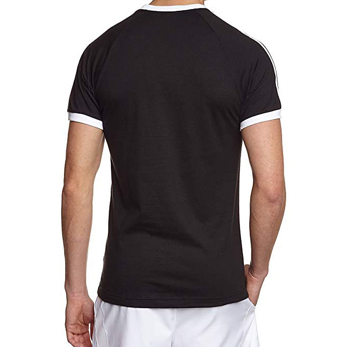 adidas Men’s Cotton Sports Originals T-Shirt S Black (Black, Small)