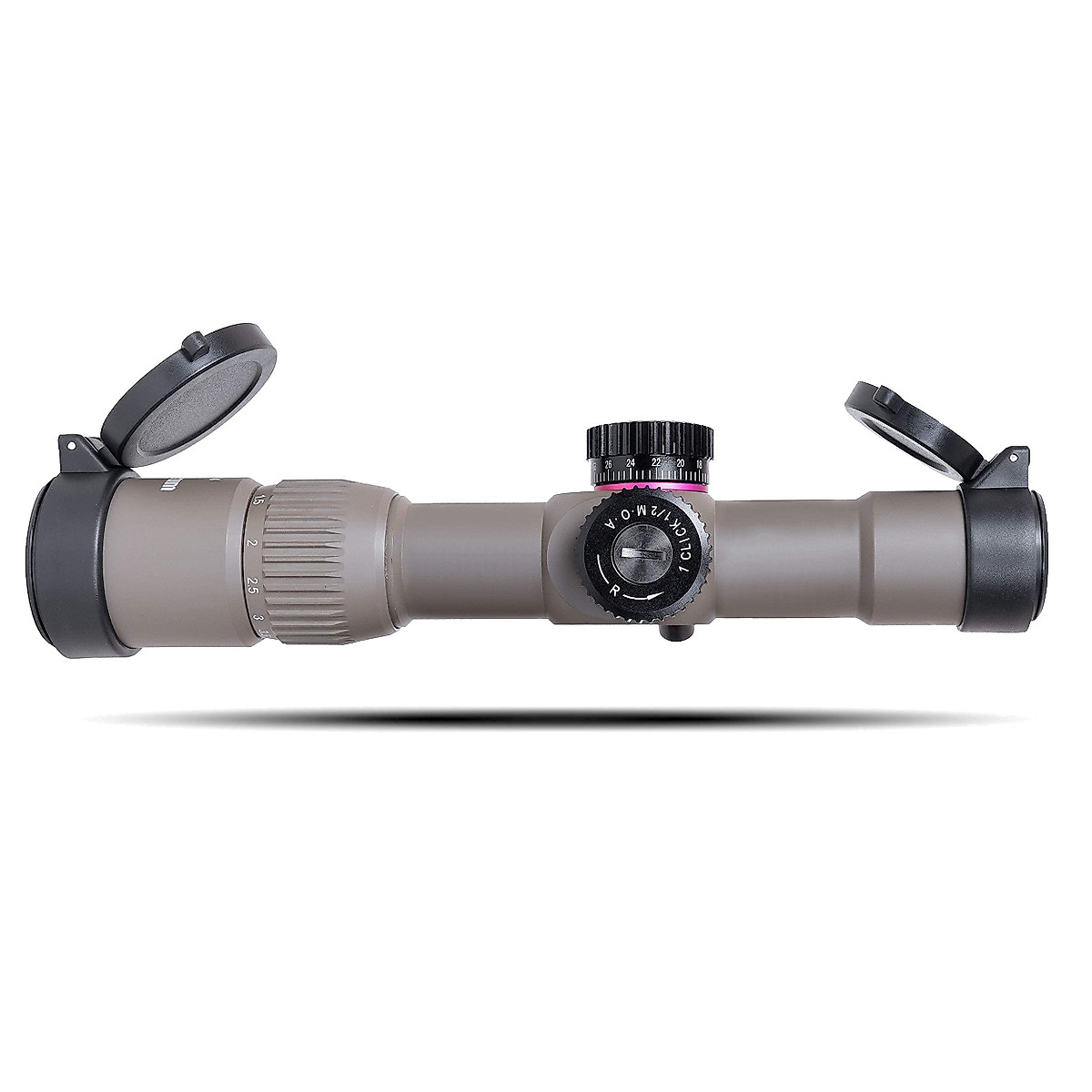 Monstrum G2 1-4x24 First Focal Plane FFP Rifle Scope with Illuminated BDC Reticle | Flat Dark Earth | ZR302 Quick Release Scope Mount | Bundle