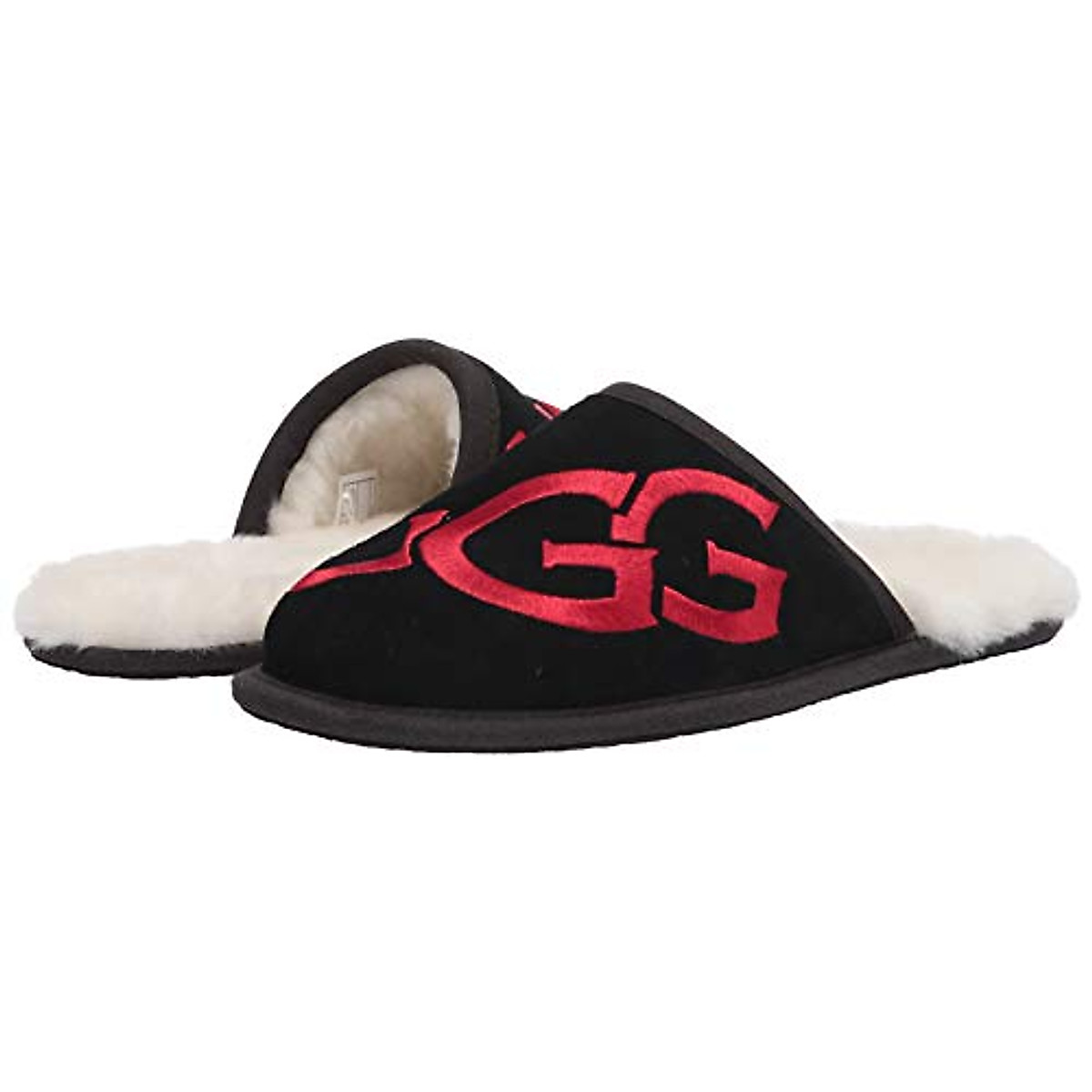 UGG Scuff Logo Slipper, Black, Size 11