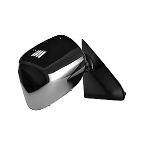 Dependable Direct Passenger Side Chrome Mirror for 88-00 C/K 1500 Chevy GMC Truck Suburban Manual Folding - Parts Link Number GM1321103