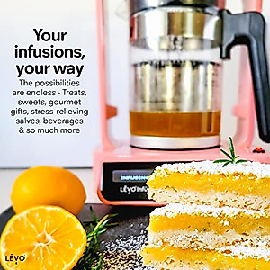 LEVO C - Large Batch Herbal Oil Infusion Machine - Botanical Extractor - Herb Decarboxylator & Oil Infuser - Edible Infusion Maker - For Infused Gummies, Tinctures, Brownies & More - Licorice Black