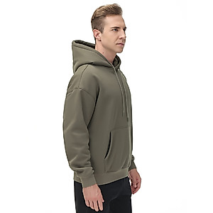 THE GYM PEOPLE Men's Fleece Pullover Hoodie Loose Fit Ultra Soft Hooded Sweatshirt With Pockets Grey