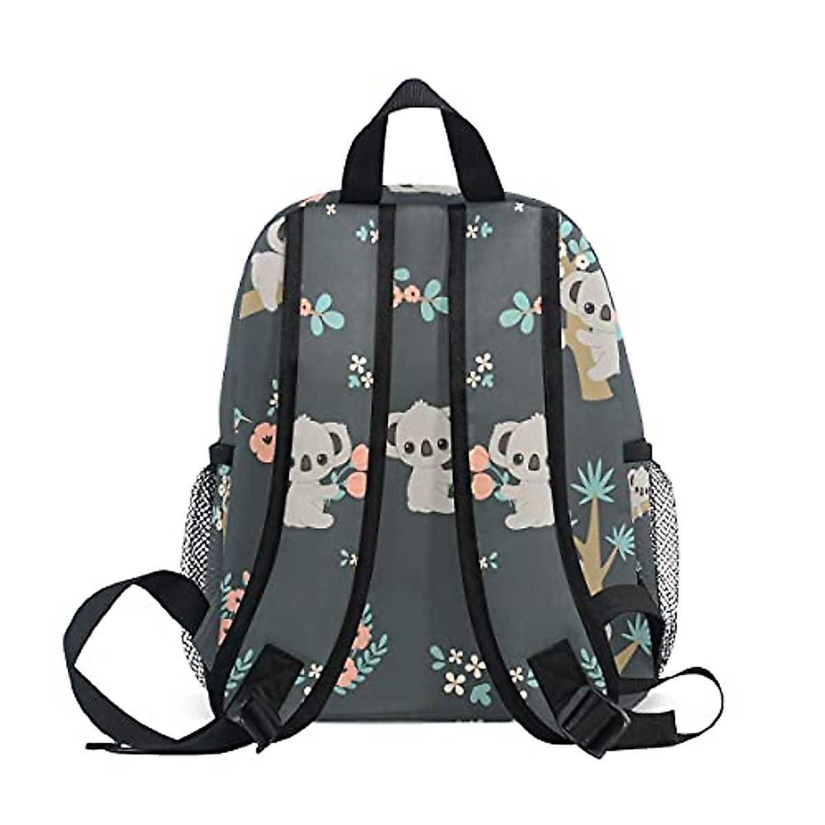 OREZI Cute Baby Koala Preschool Backpack with Chest Strap,Mini Toddler Backpack with Name Tag Daycare Toy Bag for Boys Girls,10 x 4x 12 Inches