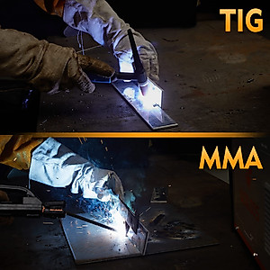 WIILDIS 200 Amp AC/DC Aluminum TIG Welder with Pulse, 220V IGBT Digital Inverter TIG/MMA Welding Machine with Foot Pedal, VRD Function for Carbon Steel,Stainless Steel and Aluminum