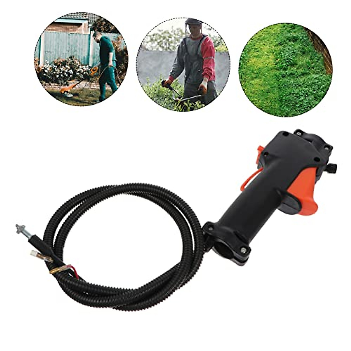 Yardwe 2pcs Lawn Mower Lawn Mower Lever Control The Throttle Control Throttle Trigger Cable Mower Parts Handle Trigger line Plastic Accelerator