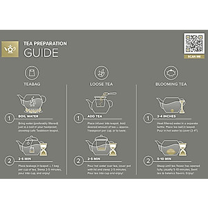 Teabloom Stovetop & Microwave Safe Glass Teapot (40 OZ) with Removable Loose Tea Glass Infuser – Includes 2 Blooming Teas – 2-in-1 Tea Kettle and Tea Maker