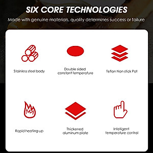 110v Pancake Maker, Electric Muffin Maker Non-stick Pancakes Maker, Stainless Steel Muffin Machine 50PCS Muffin Maker 122-572°f Waffle Maker for Use in Homes, Bakeries, Cafes