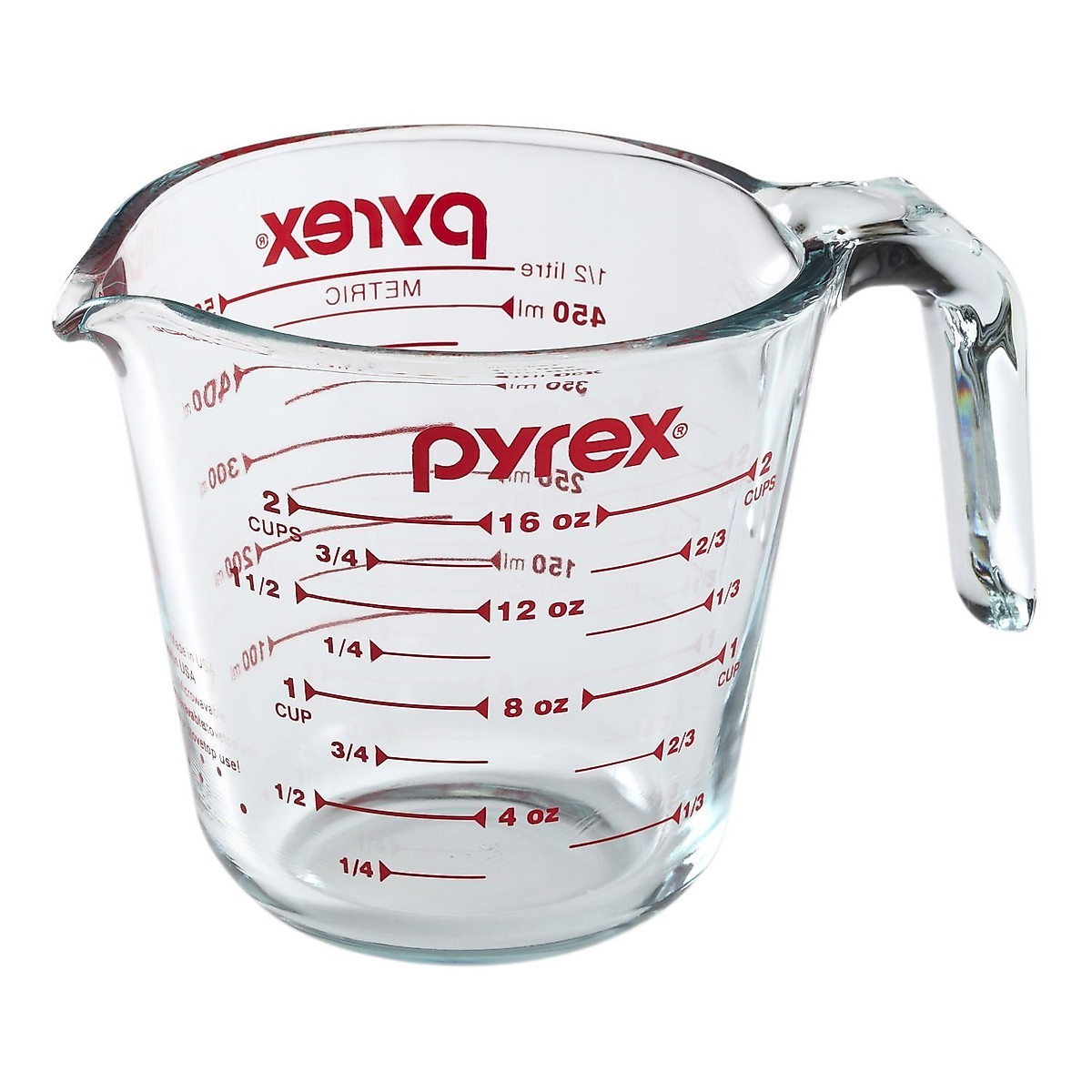 Pyrex Prepware 2-Piece Glass Measuring Set, 1 and 2-Cup, 2 Pack, Clear