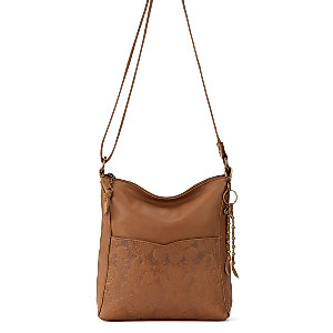 The Sak Lucia Crossbody Tobacco Floral Embossed One Size