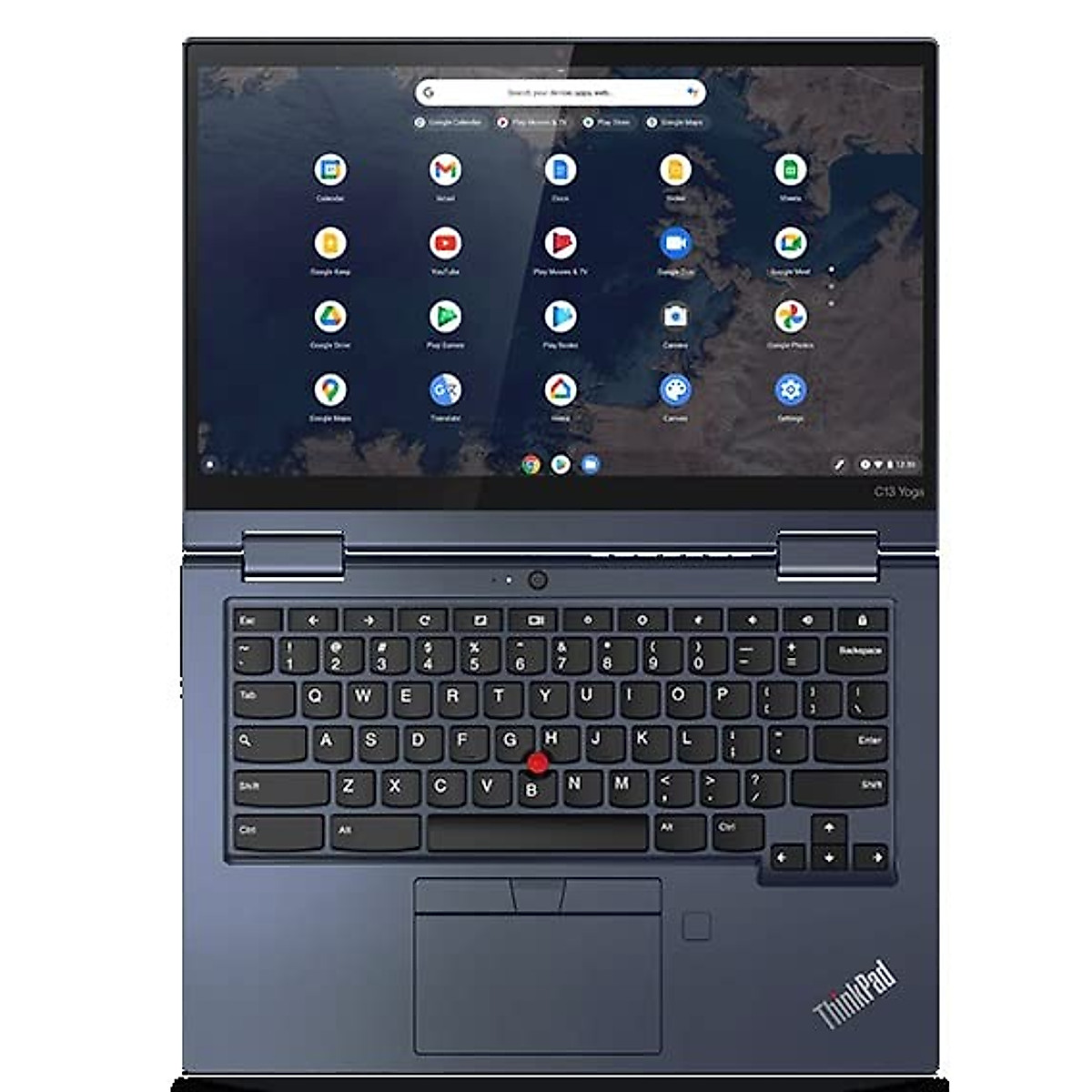 Lenovo ThinkPad C13 Pro Yoga 2-in-1 Touchscreen Laptop AMD Ryzen 7 256GB SSD 16GB DDR4 13.3in FHD Backlit Keyboard Fingerprint Reader Dual Cam Chrome OS (Renewed)