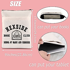 MEIKIUP Owl Inspired Gift Hexside Book Club Makeup Bag Owl Fan Gift Hexside School of Magic and Demonics The Owl House Coven (Hexside Club BS)