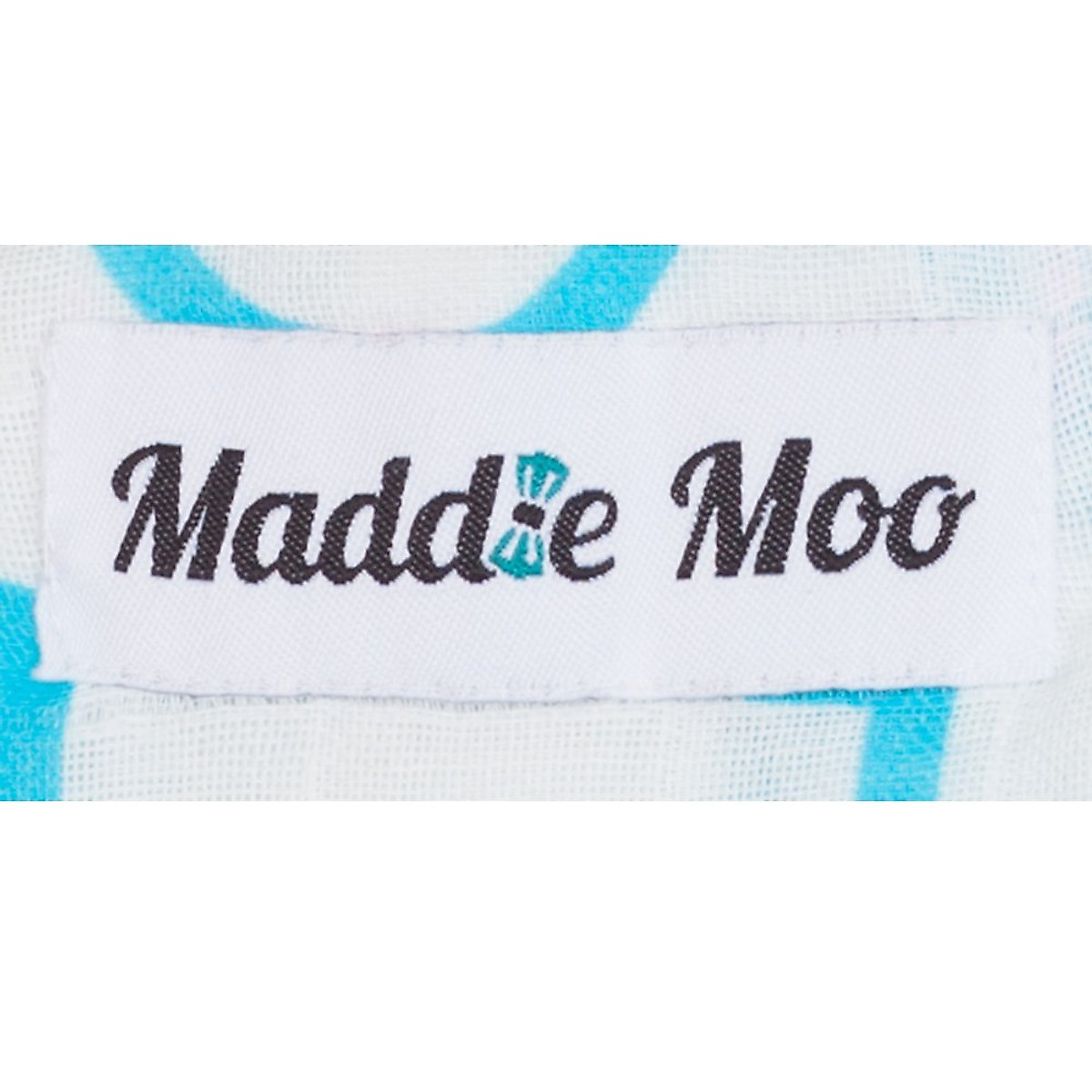 Maddie Moo Car Seat Canopy with Breathable, Muslin for Baby Seats, Blue and White Pattern