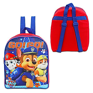 Paw Patrol Backpack for Boys Bundle ~ Premium 11" Paw Patrol Mini School Bag for Toddlers with Stickers and Tattoos (Paw Patrol School Supplies)
