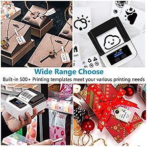 Mini Bluetooth Thermal Label Maker with Multi-Purpose Square Self-Adhesive Label
