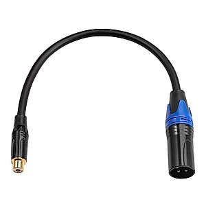 Disino Female RCA to XLR Male Cable,XLR to RCA Converter Audio Adapter Patch Cable - 3.3 feet