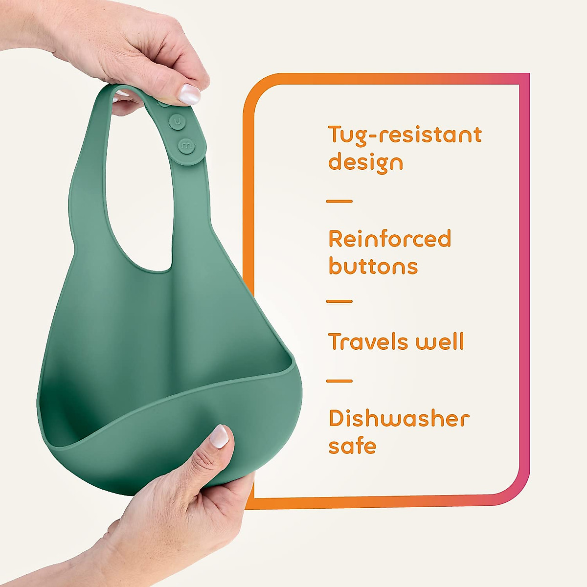 NumNum Pre-Spoon GOOtensils + Silicone Bibs - Babies & Toddlers Ki | Self Feeding Baby Spoon Set (Stage 1 + Stage 2) | Waterproof, Soft, Adjustable, 100% Food Grade Bib - (Blue/Glacier Green)