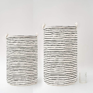 2PCS,Wque Storage bin,Hamper, Baskets,Collapsible Storage,Toys Storage,Laundry,Nursey Baby Gift