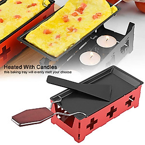 Cheese Raclette Mini Raclette Set Holland Partyclette To-Go Taste Carbon Steel Raclette Grill for Kitchen Restaurant Home Hotel