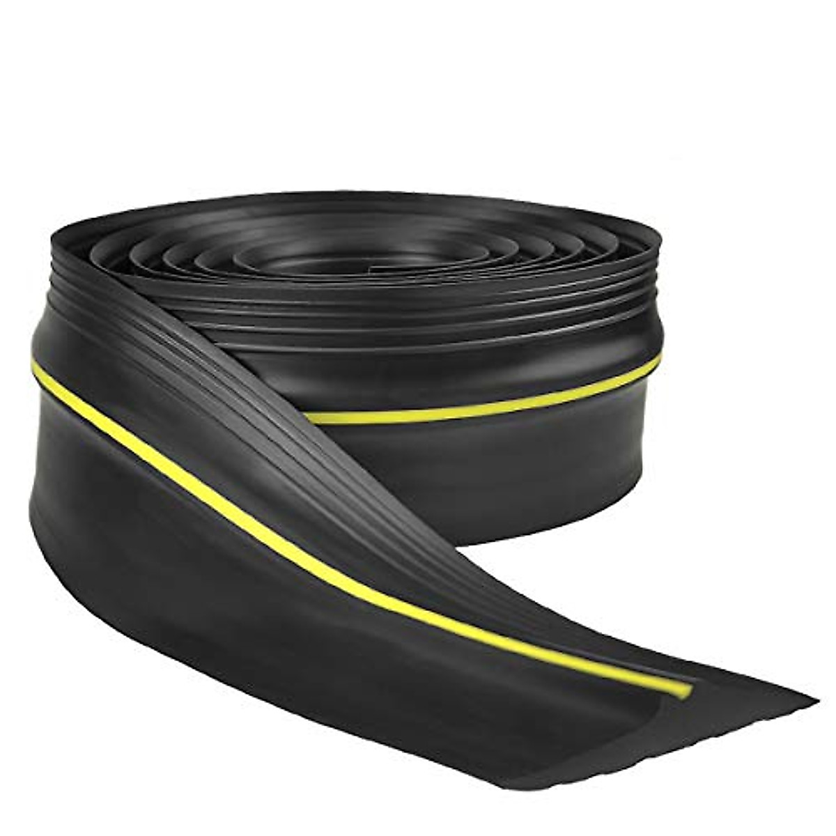 Universal Garage Door Bottom Threshold Seal DIY Weather Stripping,Weatherproof Floor Rubber Replacement (10 Ft)