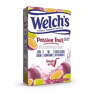 Welch's Singles To Go Drink Mix Passion Fruit, 6 Boxes (36 Servings)