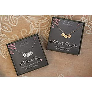 EFYTAL Multiple Initial Necklaces for Women, Dainty 14k Gold-Filled or Sterling Silver 3 Initial Necklace, Mom Necklace with Initials, Personalized Necklaces for Women, Letter Necklace for Women