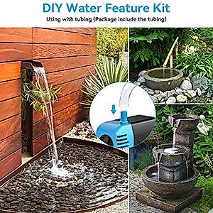 POPOSOAP Solar Water Pump 12W,Solar Water Fountain Pump with 12 Watt 18V Solar Panel, 160GPH Submersible Pump Adjustable Flow for Solar Fountain, Small Pond, Fish Pond, Garden, Pool, Bird Bath