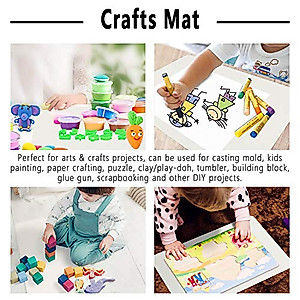 3 Pack Silicone Sheet for Crafts, Resin Jewelry Casting Molds Mat, Food Grade Silicone Placemat, Multipurpose Table Protector, Nonstick Nonskid Heat-Resistant, Black & Gray & Beige (15.7 x 11.8 inch)