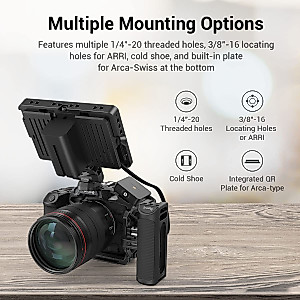 SMALLRIG R5 R5 C R6 Half Cage, Camera Half Cage with Cable Clamp for Canon R5 R5 C R6-3656