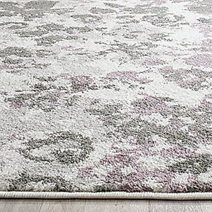 SAFAVIEH Adirondack Collection Area Rug - 9' x 12', Ivory & Purple, Floral Design, Non-Shedding & Easy Care, Ideal for High Traffic Areas in Living Room, Bedroom (ADR115L)