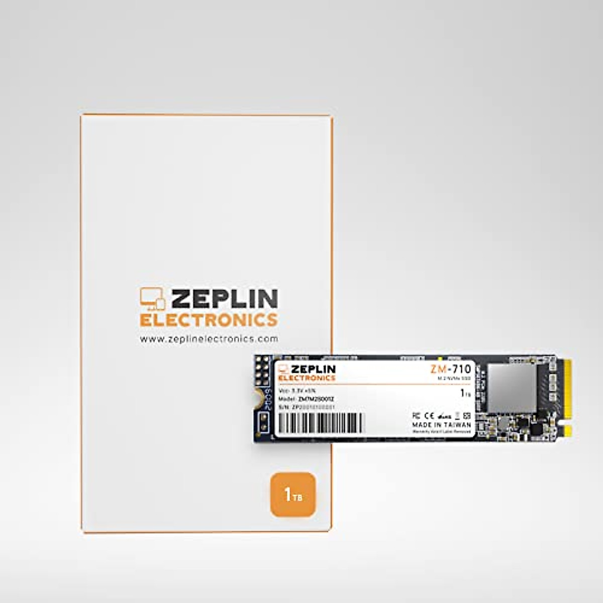 ZEPLIN ELECTRONICS NVME 1TB SSD M.2 Hard Drive Up to 2050MB/s