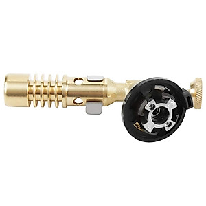 Culinary Torch Welding Torch Blowtorch Professional Portable Brass Kitchen Cooking Gas Butane Welding BBQ Flame Torch [MAX 1300]